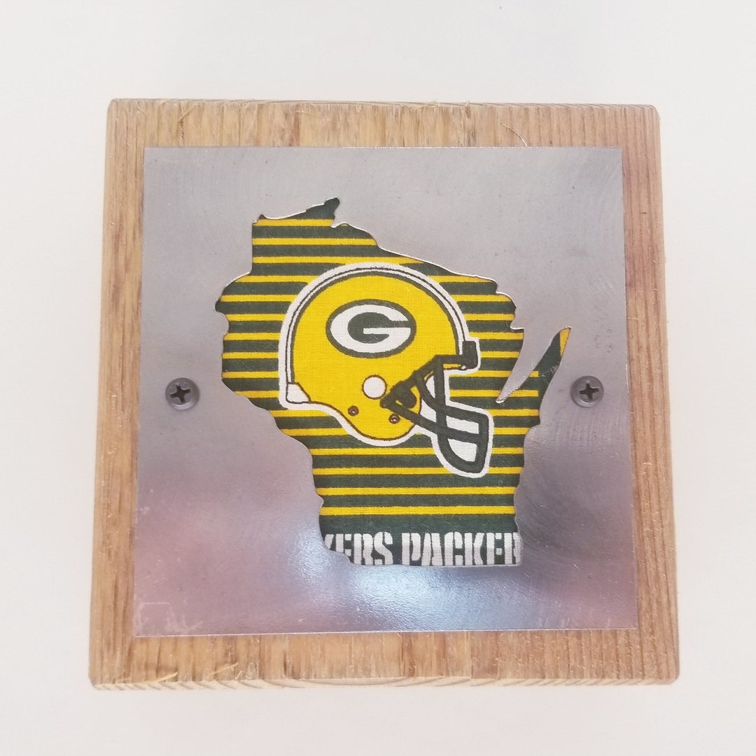Green Bay Packer Football Wood and Metal Sign - Etsy