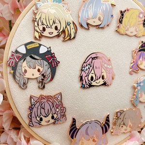 Hololive JP Enamel Pins - Etsy