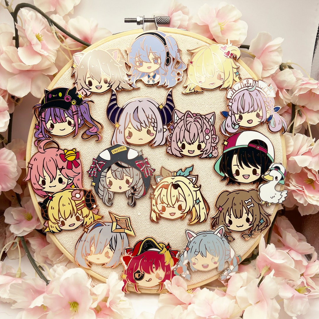 Hololive JP Enamel Pins - Etsy