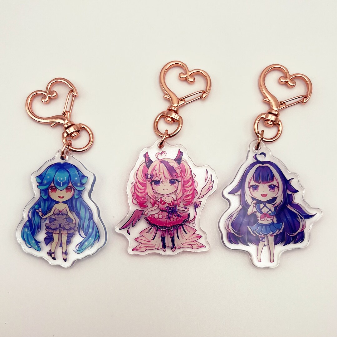 Vtuber Acrylic Charms - Etsy