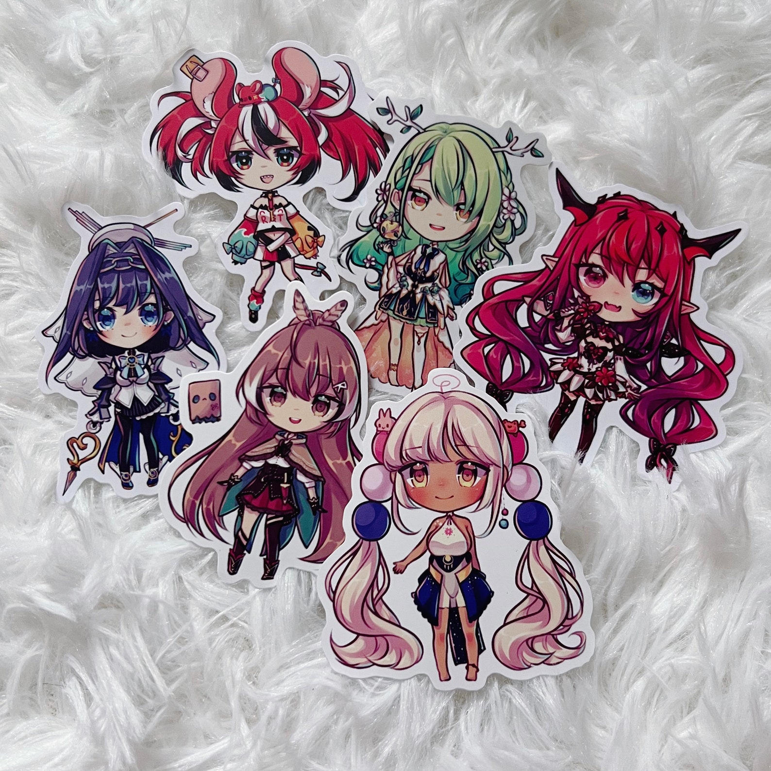 Hololive EN - Acrylic Charms & Stickers - Etsy