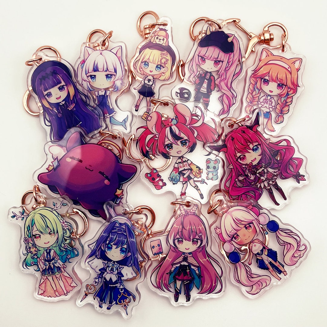 Hololive EN - Acrylic Charms & Stickers - Etsy