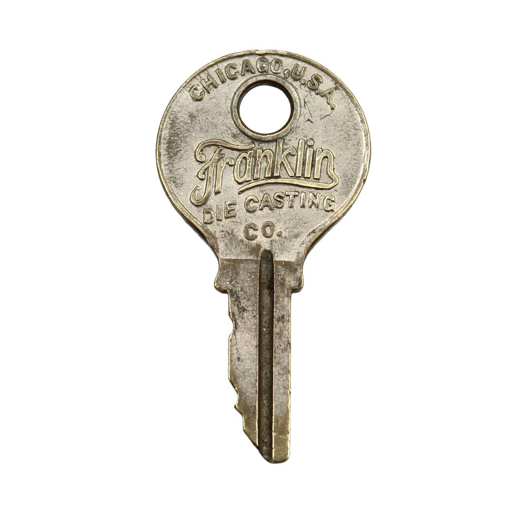 Franklin Die Casting Key NA286 Chicago, USA, Antique Collectors Key - Etsy