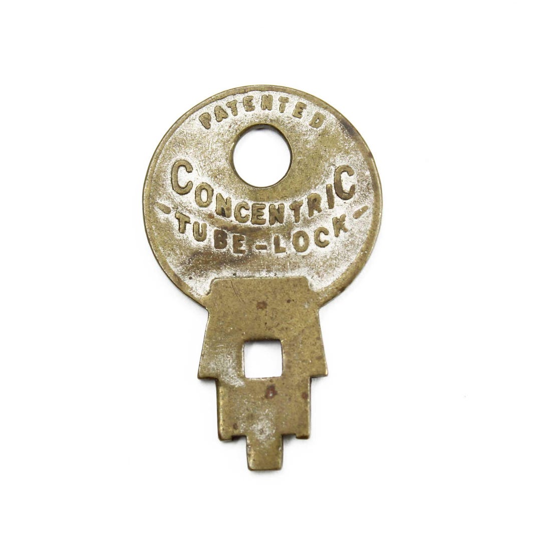 Vintage Concentric Tube Lock Key 1356 - Etsy