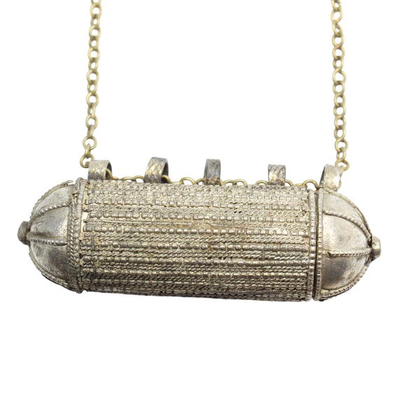 Antique Yemeni Hirz Amulet Necklace | Traditional Tri… - Gem
