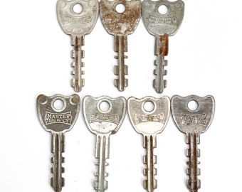 10 Vintage Master Lock Keys, Saw Tooth Keys, Milwaukee Wis. USA - Etsy