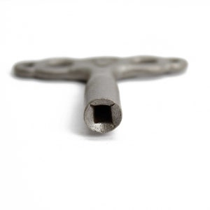 Vintage Clock Wind Key P, Steel Antique Key, Radiator Key, Mixed Media ...