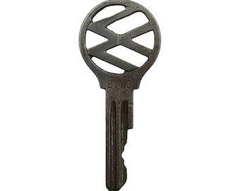 Vintage Volkswagen Key, Huf FB158, 1950's VW Bus Key, Automobile Keys ...