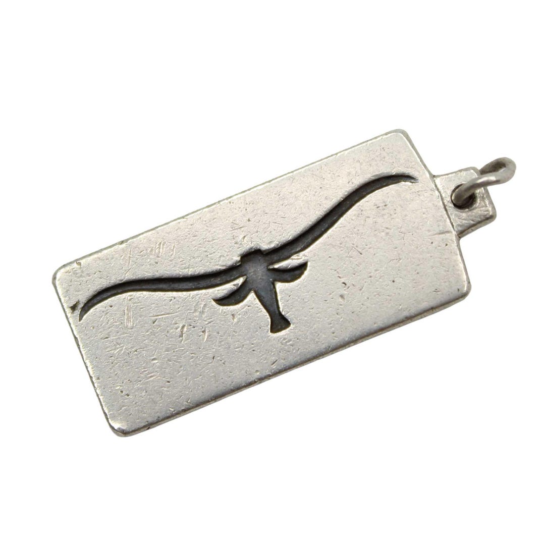 James Avery Sterling Silver Longhorn Bull Pendant – Rectangle Retired ...