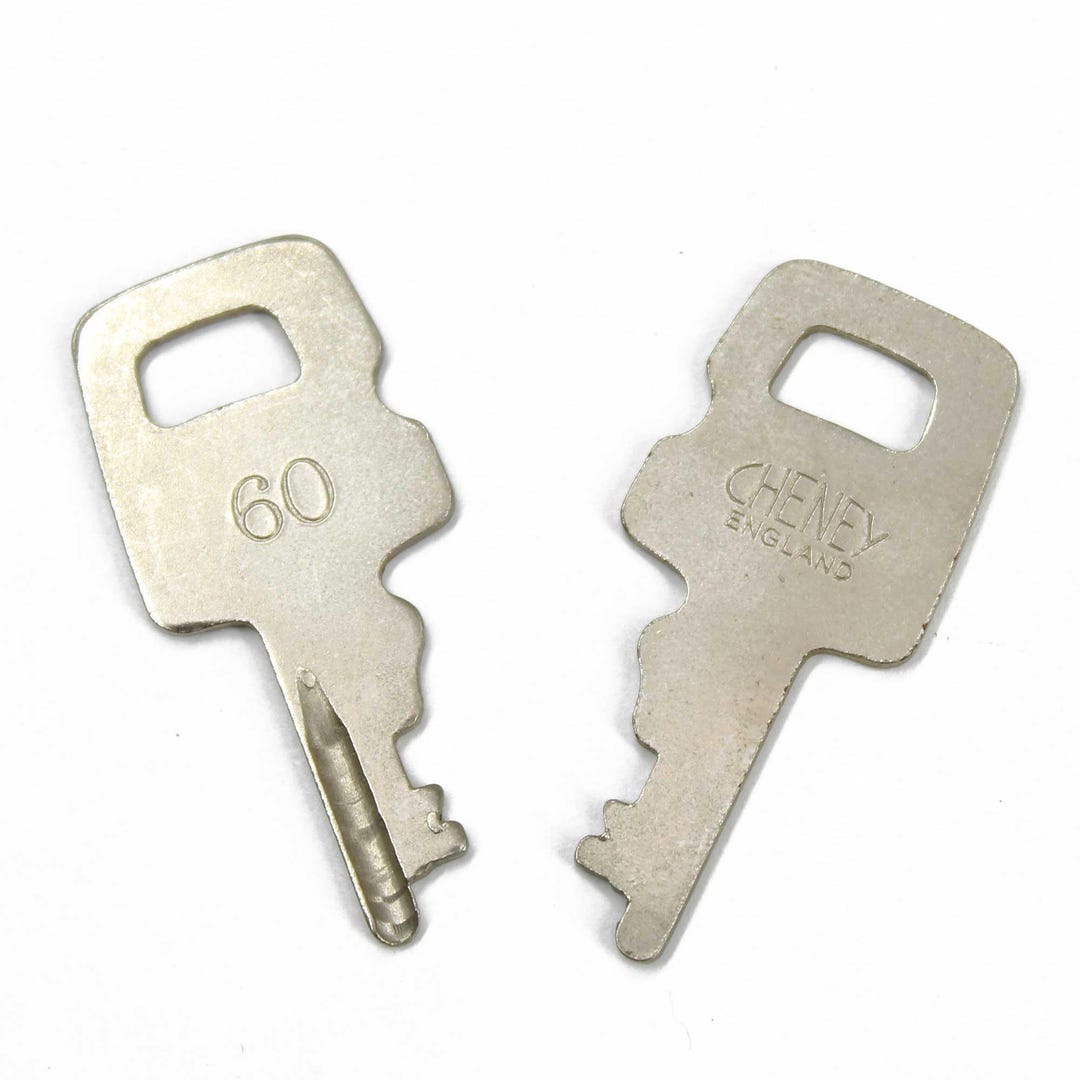 Cheney England Number 60 Luggage Key One Pair - Etsy