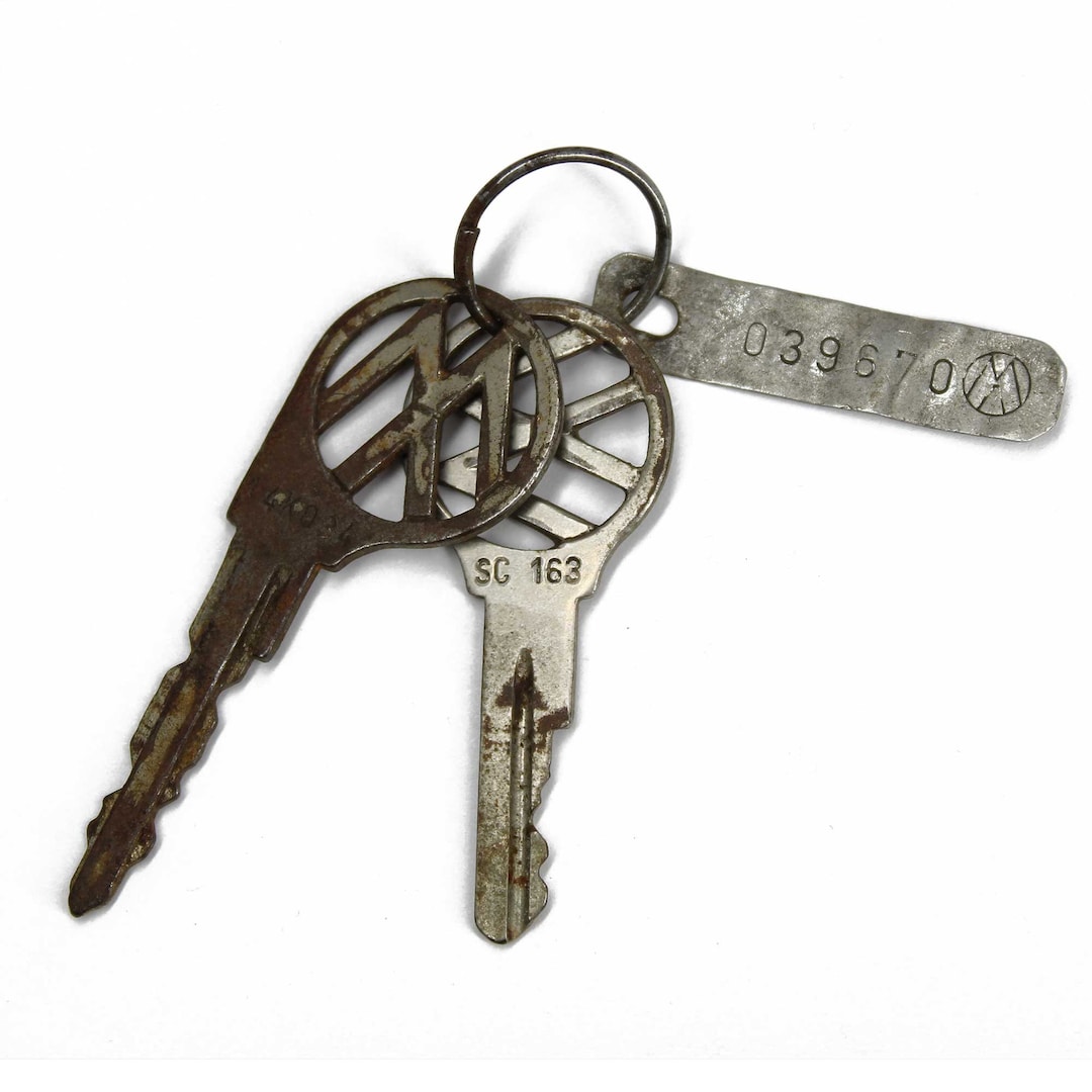 Vintage VW Keys With Original Metal Tag, Volkswagen Keys, Van Life ...