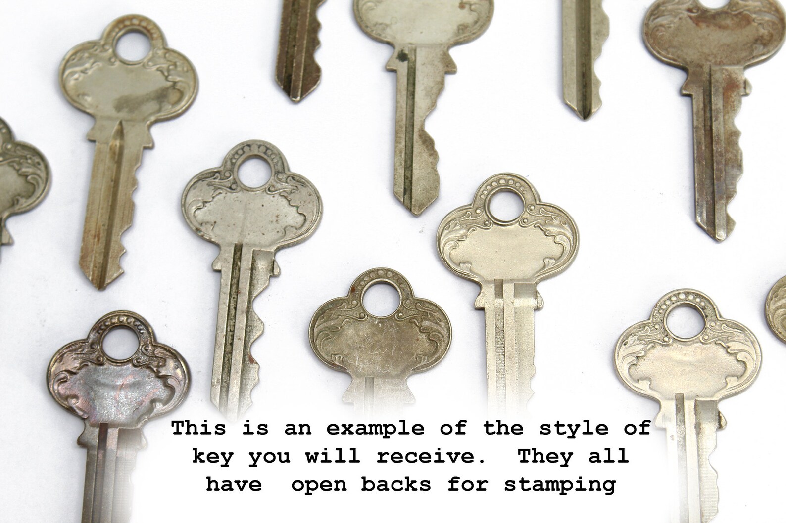 P&F Corbin Key With Open Back Side for Stamping, One Ornate Fancy ...
