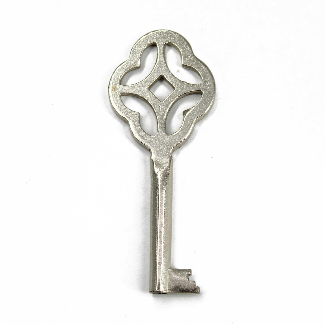 Ornate Steel Skeleton Key, Hollow Barrel, Furniture Trunk Key - Etsy