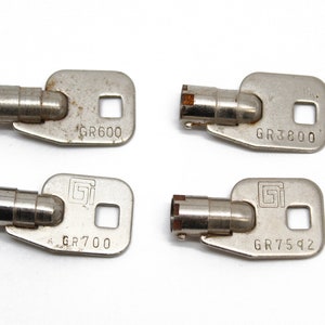 ONE GR Vending Machine Key, GR600, GR700, GR3800, GR7592, Greenwald ...