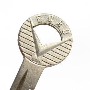Vintage Ford Key, Antique Automotive Key, Round Top Ford Car Key, Key ...