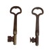 2 Vintage Lockwood MFG Skeleton Keys, Rusty Authentic Old Keys ...
