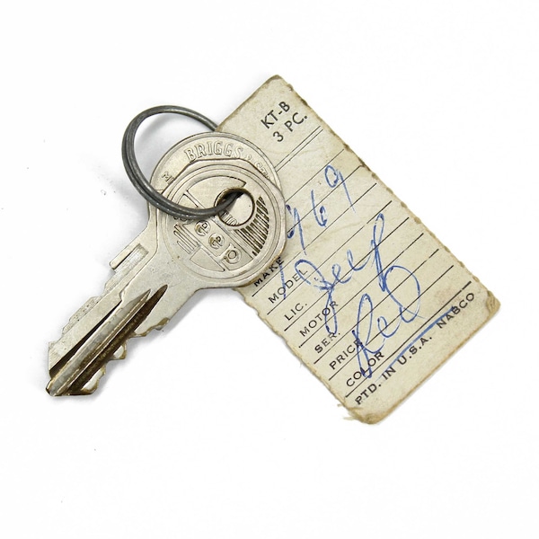 Vintage Jeep Key - Etsy