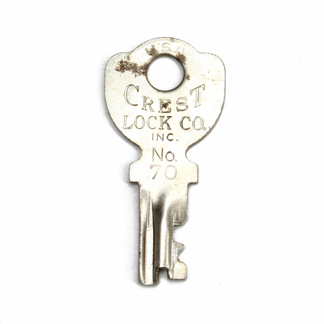 Crest Lock Co Key No 70, Antique Luggage Trunk Steamer Key - Etsy