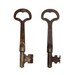 2 Vintage Lockwood MFG Skeleton Keys, Rusty Authentic Old Keys ...