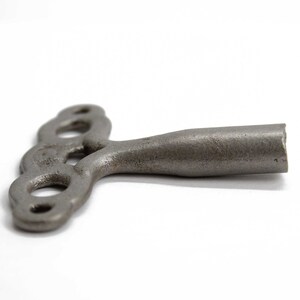 Vintage Clock Wind Key P, Steel Antique Key, Radiator Key, Mixed Media ...