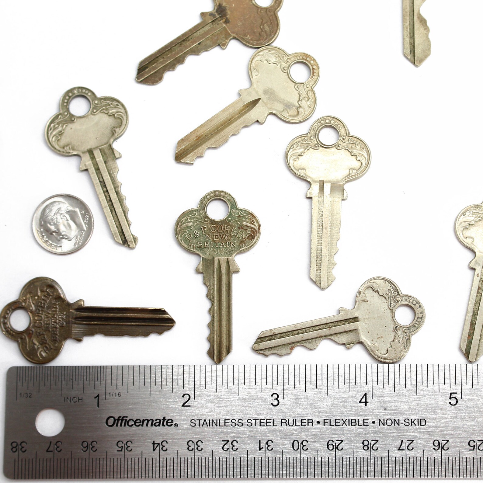 P&F Corbin Key With Open Back Side for Stamping, One Ornate Fancy ...