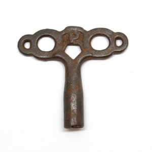 Vintage Clock Wind Key P, Cast Iron Antique Key, Radiator Key, Mixed ...