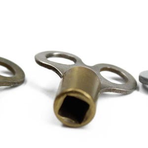 Antique Clock Winder Keys: Set of 6 Vintage Brass Bronze Winding ...