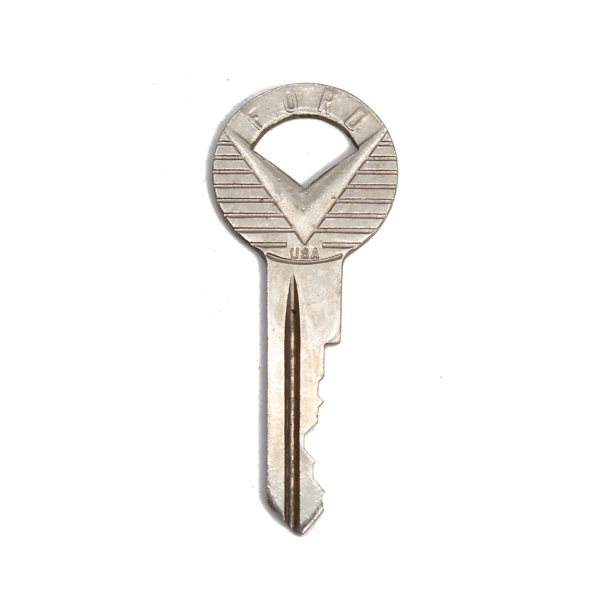 Vintage Ford Key, Antique Automotive Key, Round Top Ford Car Key, Key ...