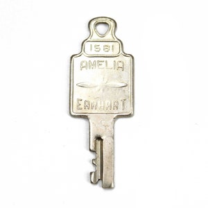 Amelia Earhart Key 1581, 1960's Vintage Suitcase Key, Vintage Key ...