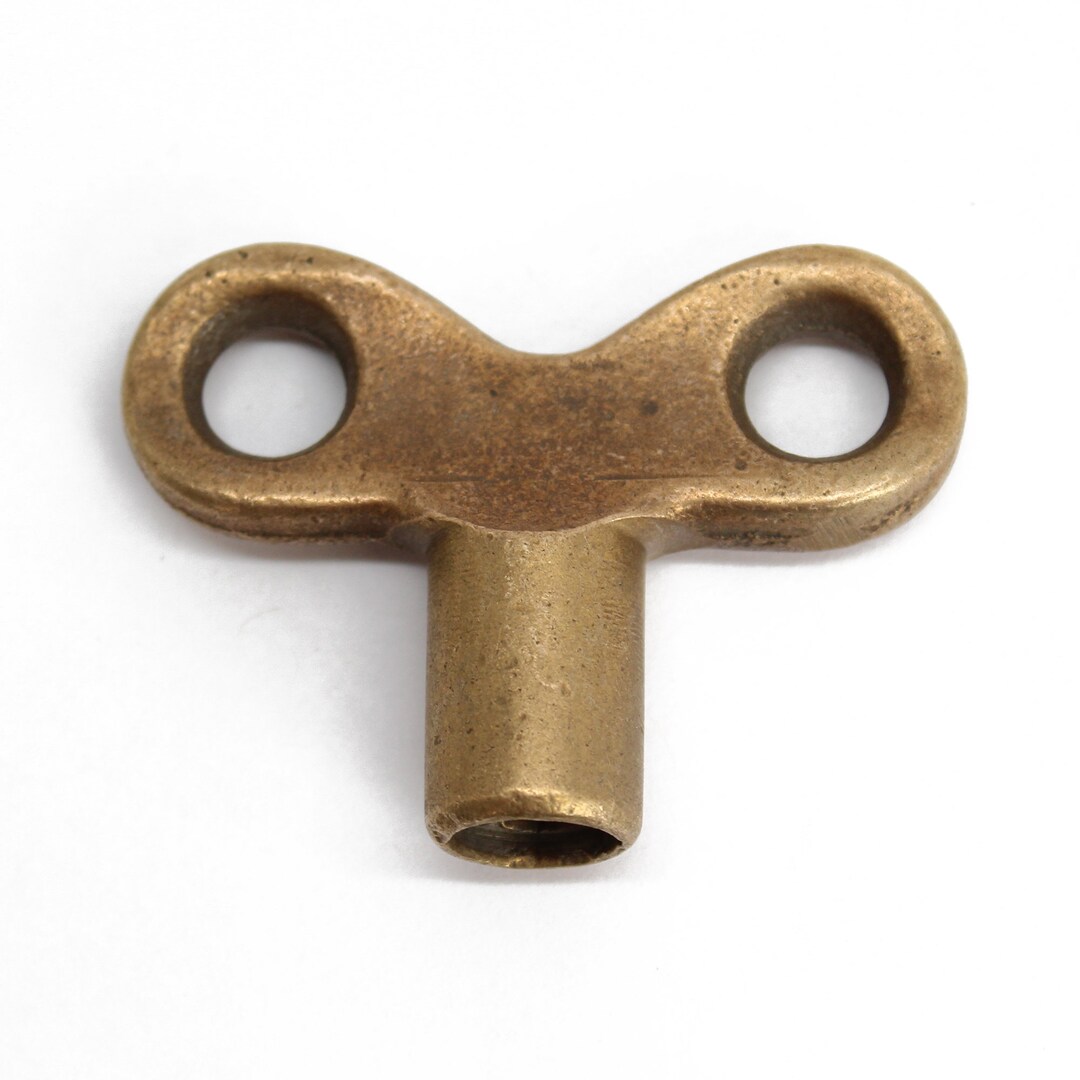 Brass Key With 8mm Square Shaft, Radiator Key , Clock Winder, Winding ...