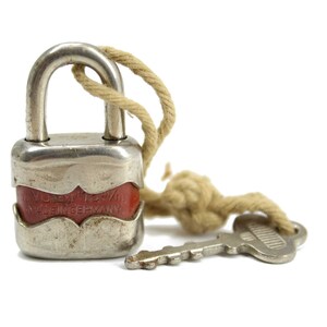 Vintage Miniature Padlock With Key, Made in Germany, Red and Silver - Etsy