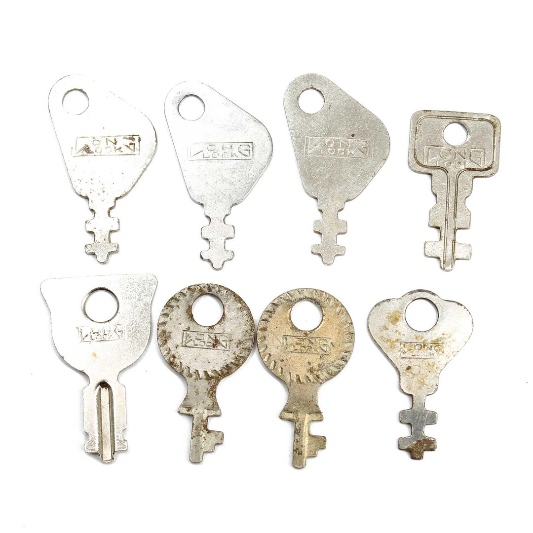 Long Lock Keys, Lot of 8 Trunk Steamer Luggage Keys - Etsy