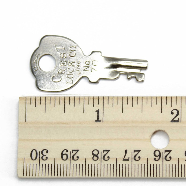 Crest Lock Co Key No 70, Antique Luggage Trunk Steamer Key - Etsy