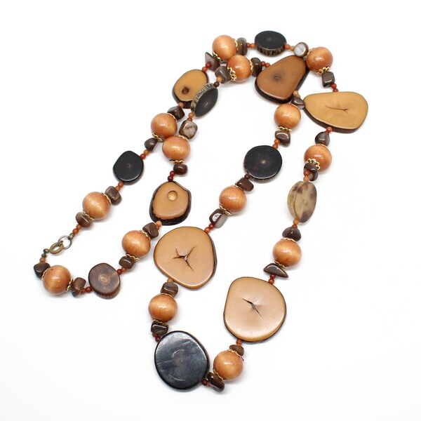 Wood Slice Necklace - Etsy