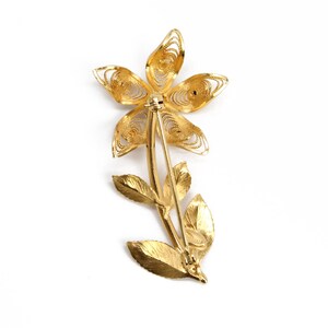 Winard 12K Gold Filled Flower Brooch With Pearl - Etsy