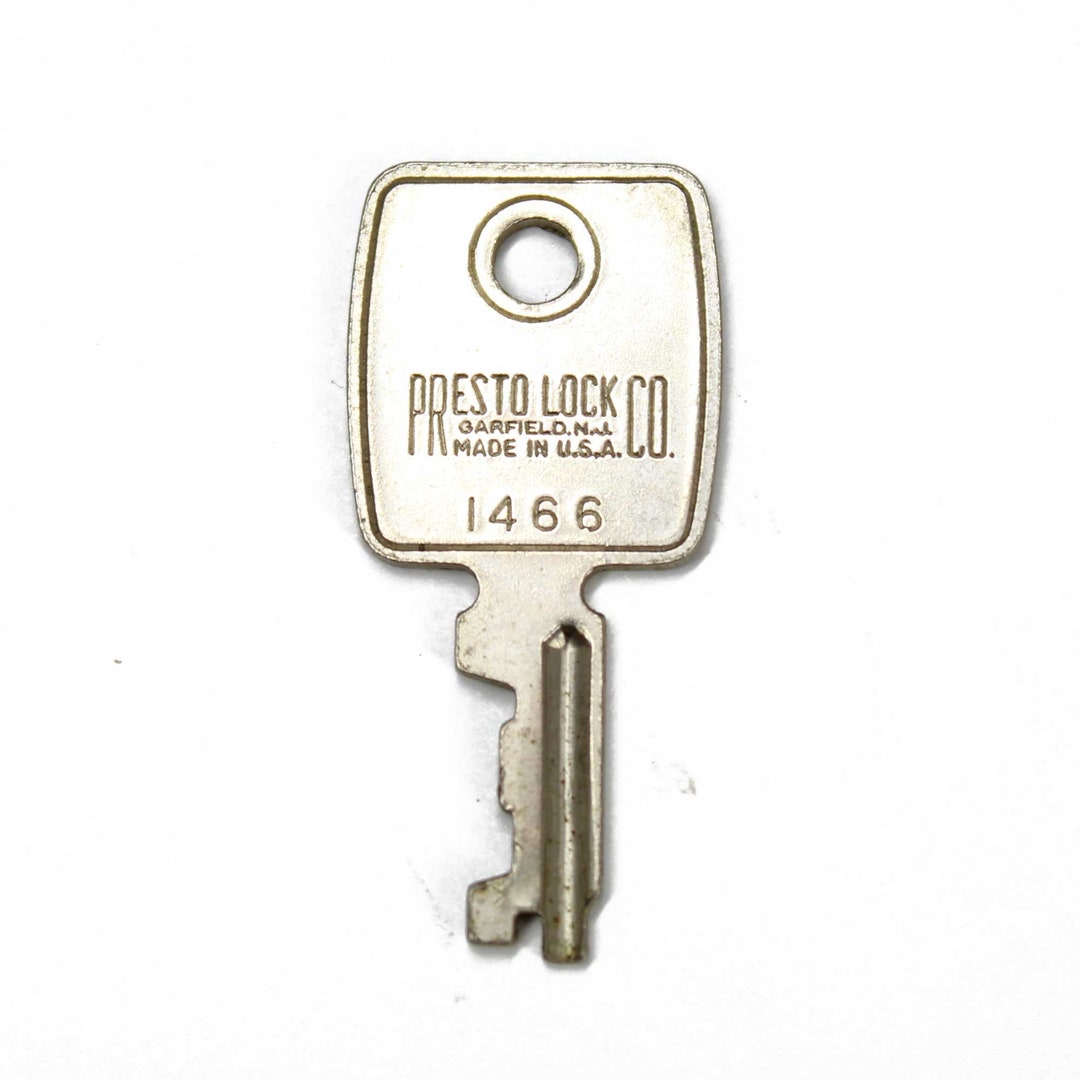 Presto Lock Key 1466, One Small Vintage Luggage Key, 1950's Keys ...
