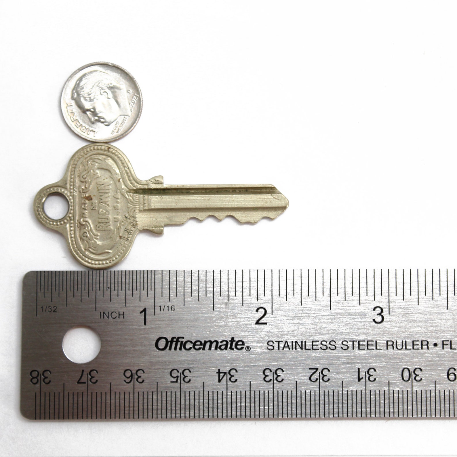 One Russwin Key Made in USA, Stamped Backs, Antique Collectors Key, Key ...