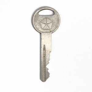 Vintage Chrysler Car Key, Pentastar Logo - Etsy