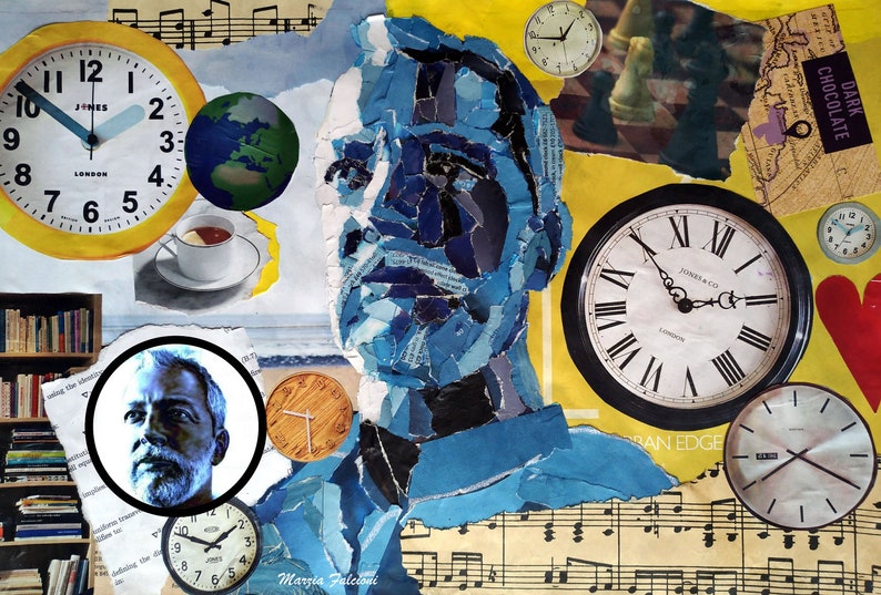 Custom Torn Paper Collage Portrait in A3 of One Subject From Photo by ...