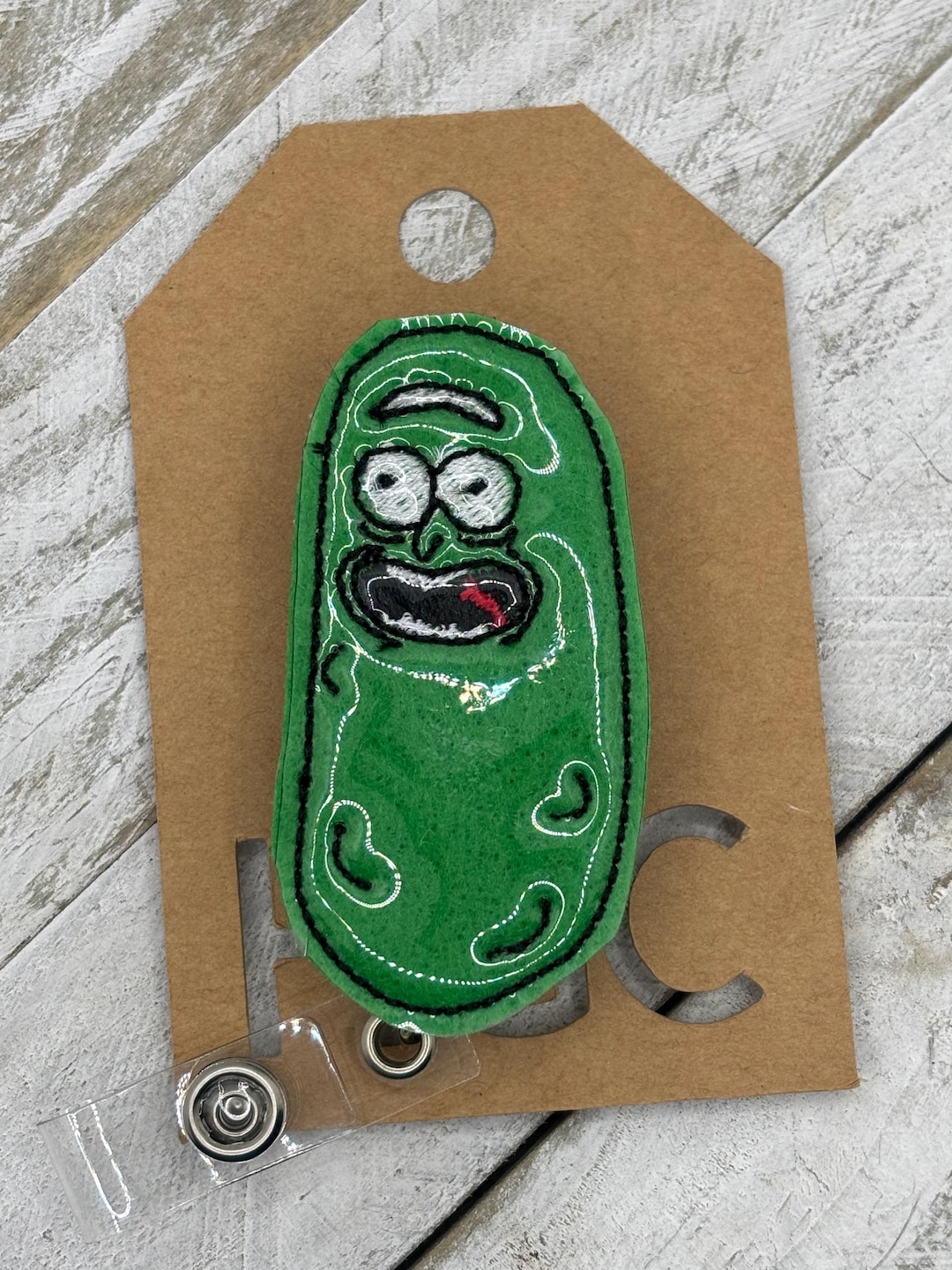 Rick Sanchez as a Pickle Inspired Retractable Badge Holder - Etsy