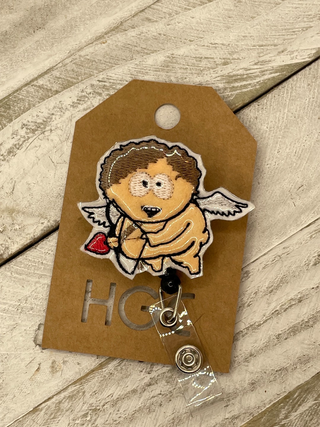 Cupid Cartman Valentines Retractable Badge Reel - Etsy