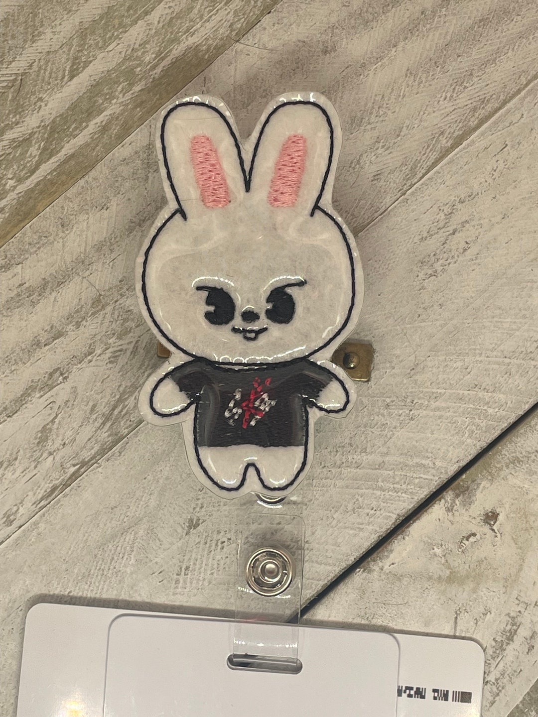 SKZOO Inspired Rabbit Lee Know Full Body Retractable Badge Holder - Etsy