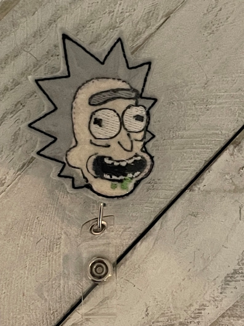 Drunk Rick Sanchez Inspired Retractable Badge Holder - Etsy