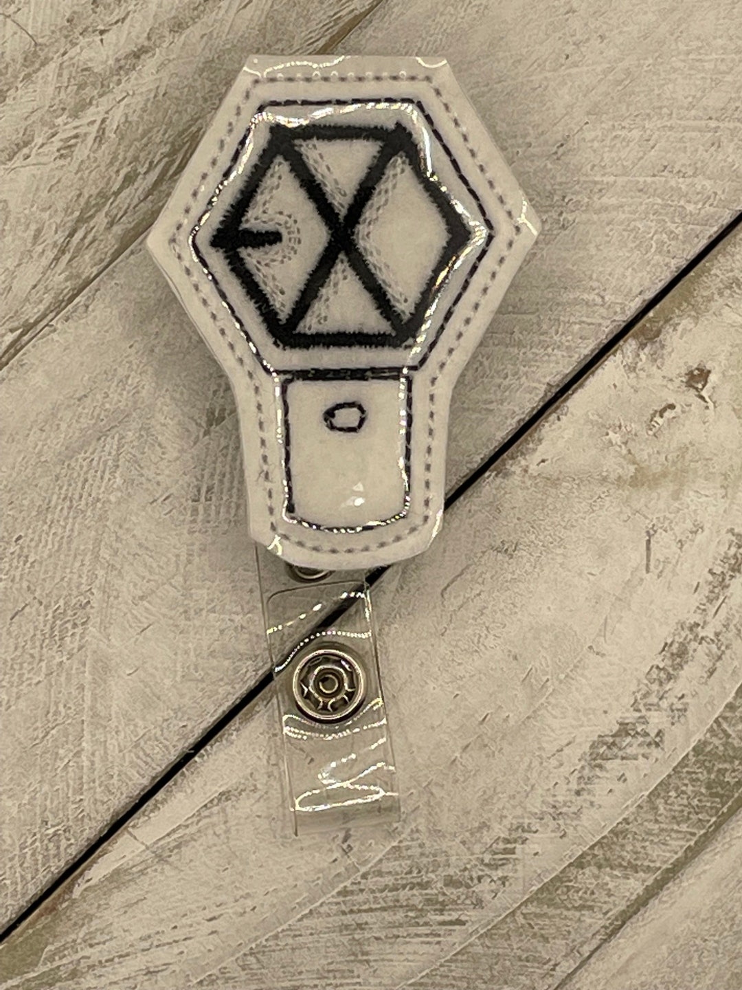 EXO Light Stick Inspired Retractable Badge Reel - Etsy