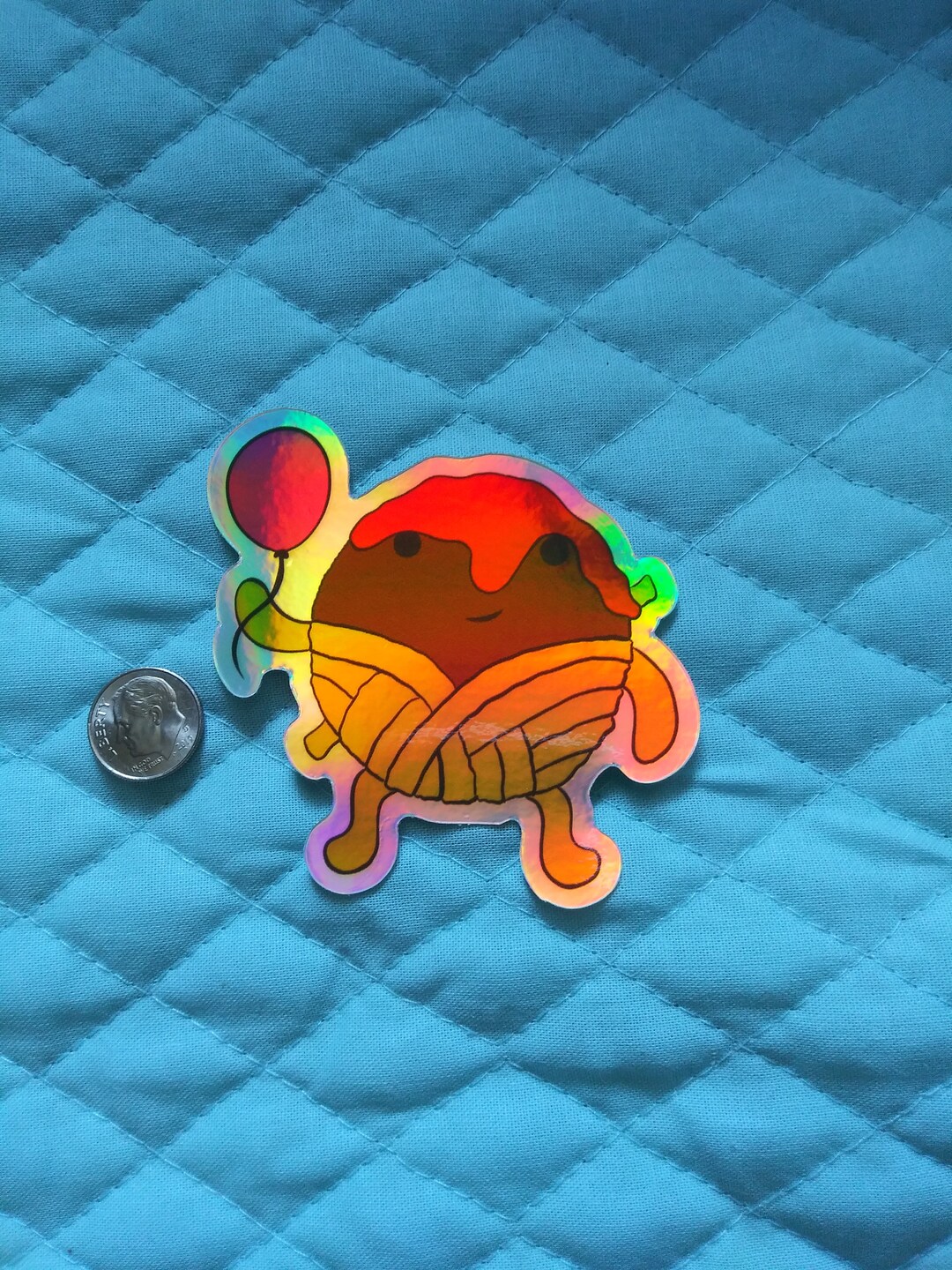 Sticker! Party Food- Holographic Spagoot and Meatball - Etsy