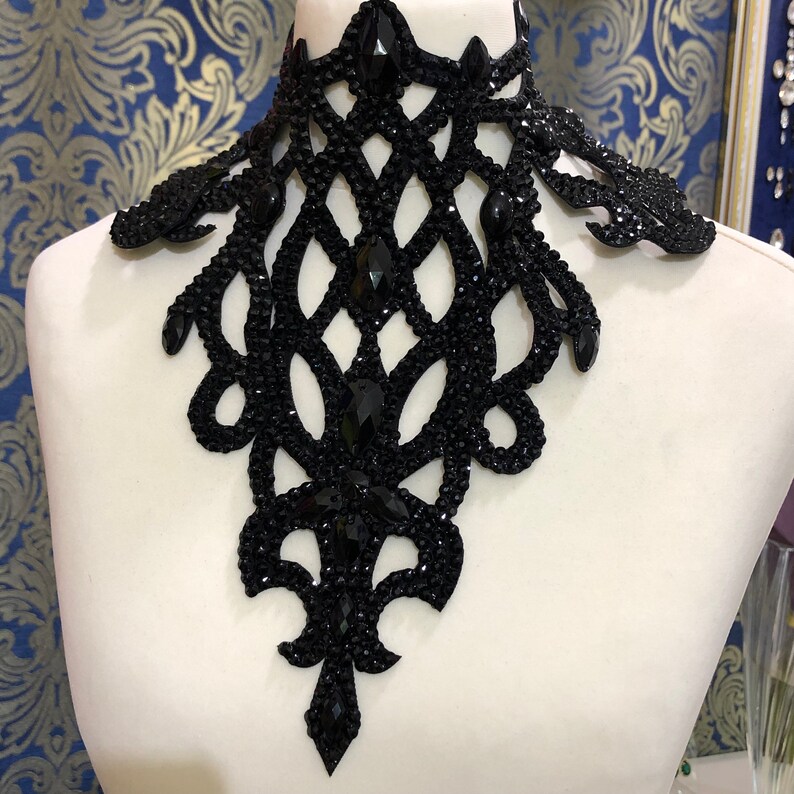 Exclusive Necklace for Ballroom Dancers, Ballroom Necklace Jet Color ...