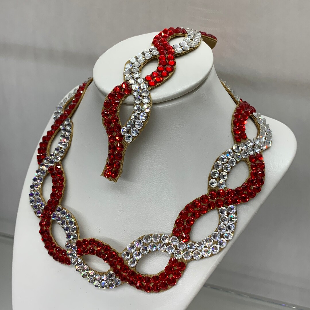 Ballroom Set, Latin Ballroom Necklace, Ballroom Jewelry, Ballroom ...