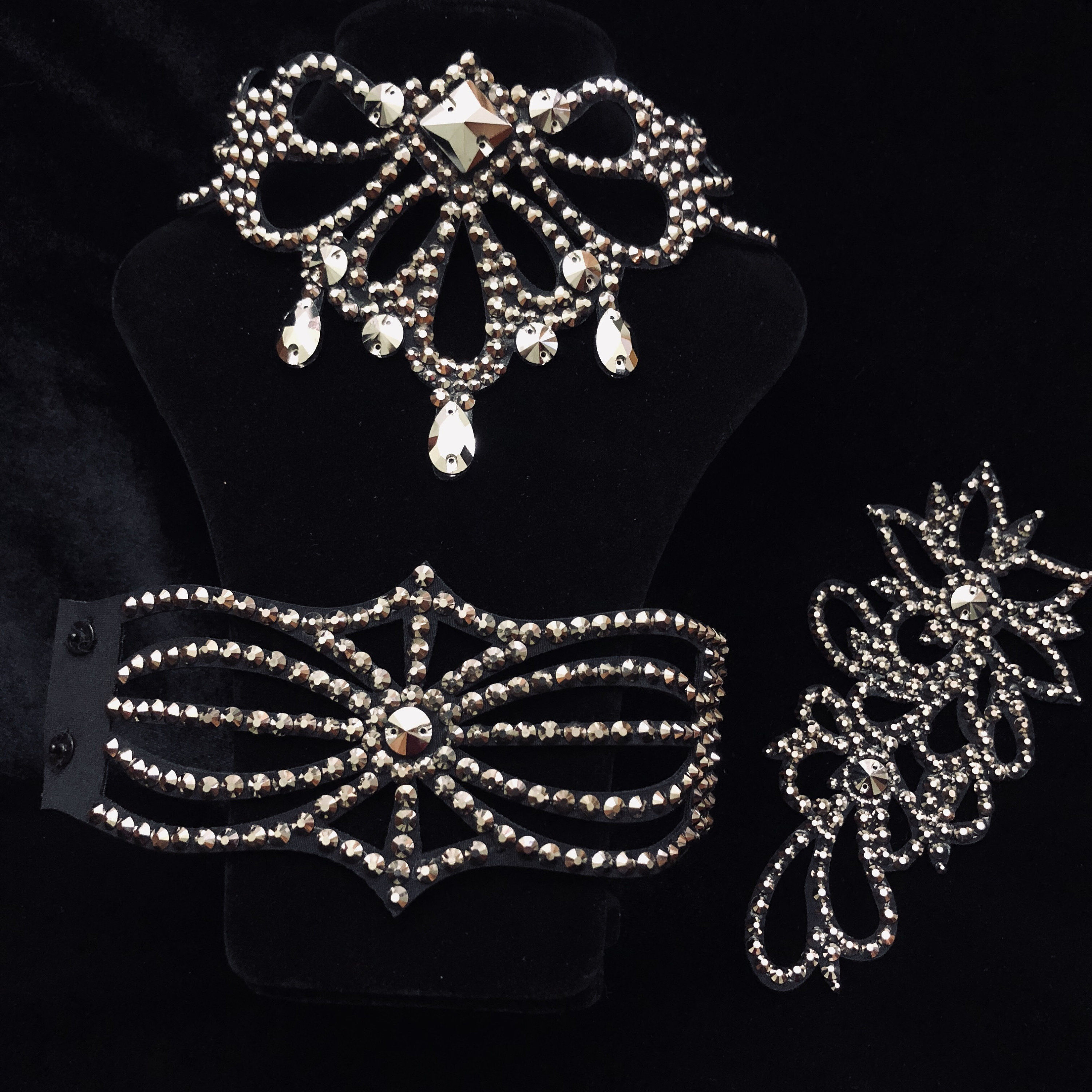 Ballroom Dance Jewelry Set, Ballroom Jewelry, Hematite Kit Bfllroom ...