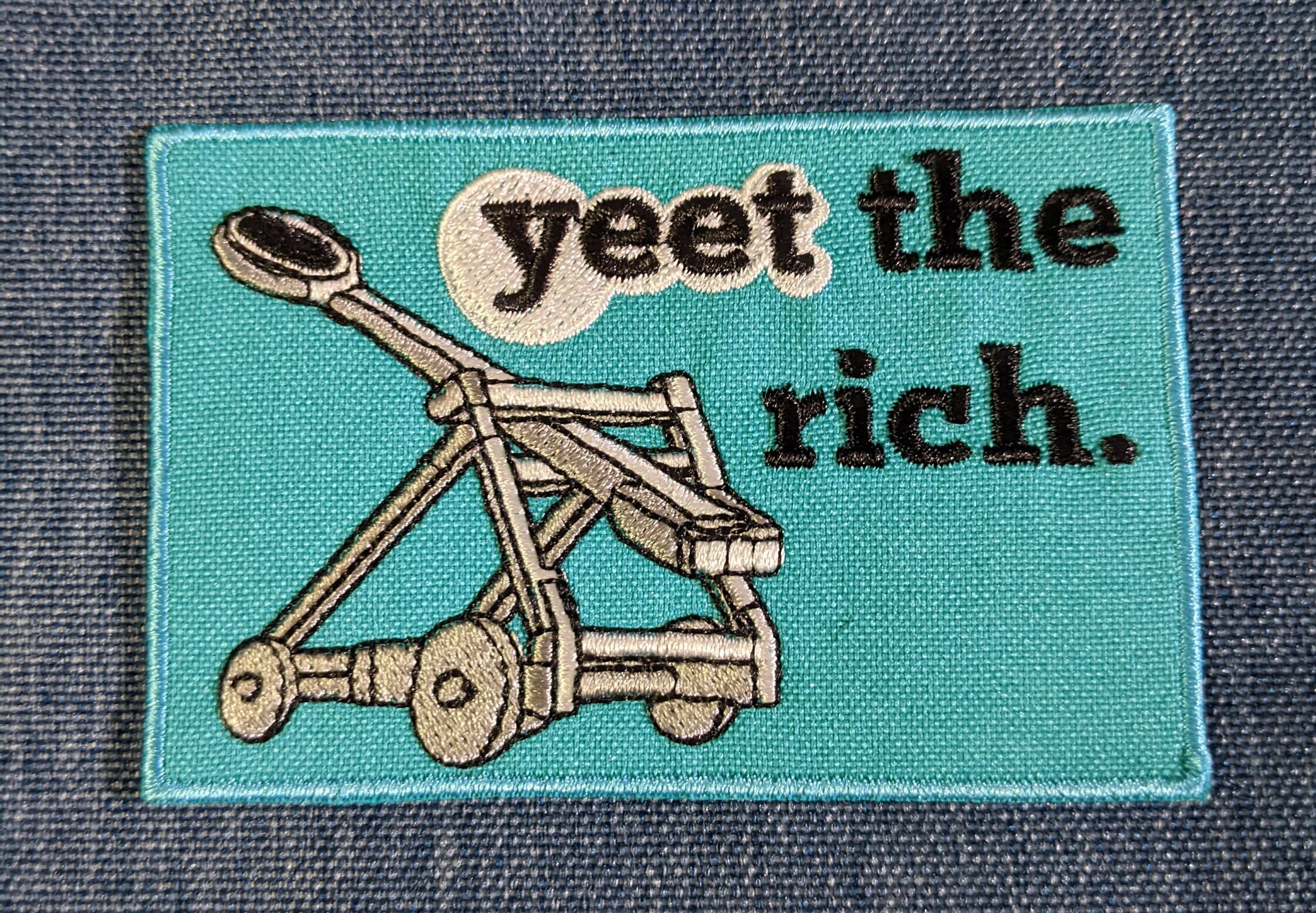 Yeet the Rich IRON ON PATCH - Etsy