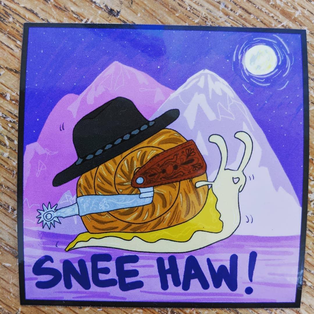 SNEE HAW Cowboy Snail - Etsy